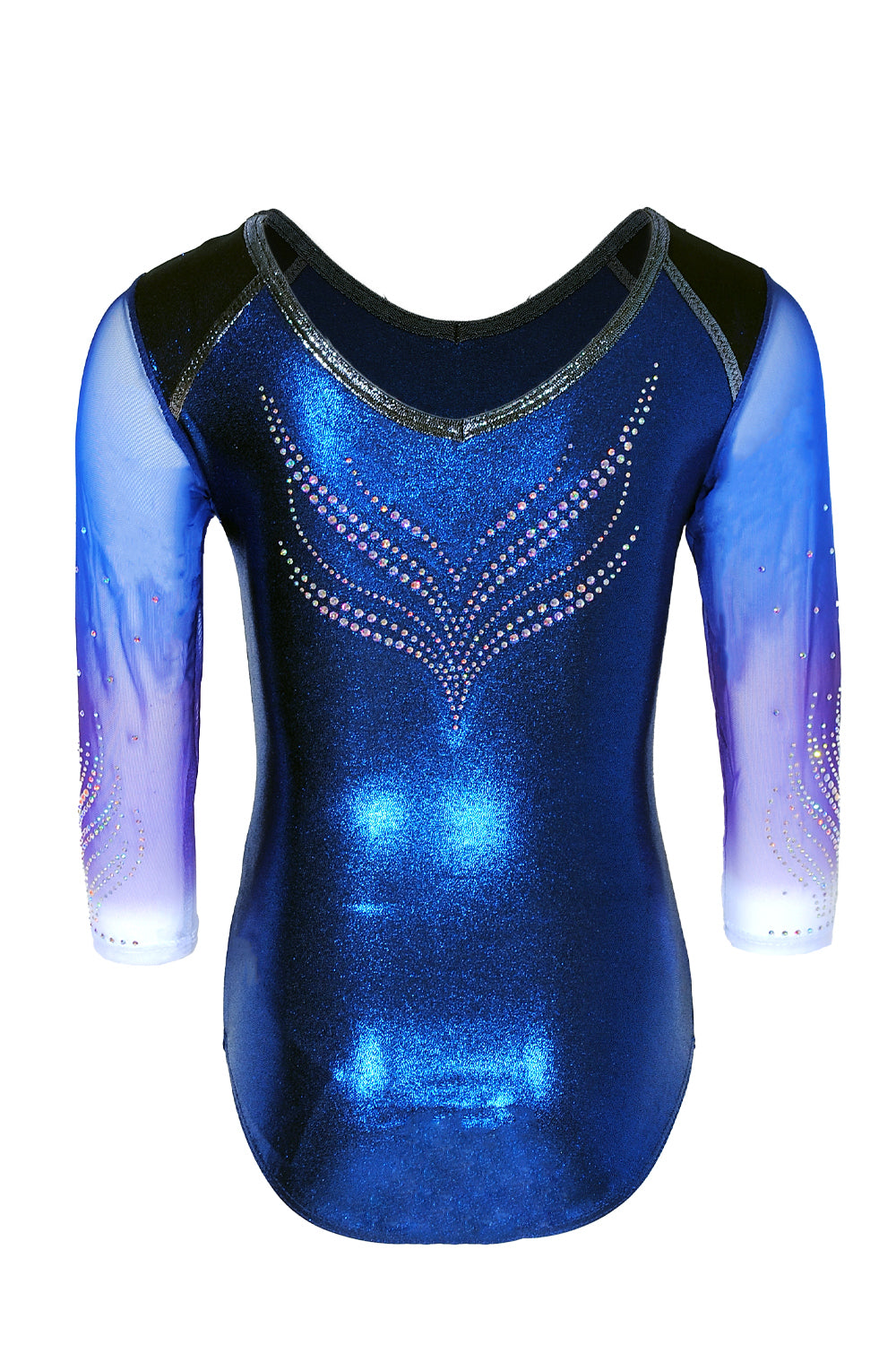 Dusk Crystal Girl's Long Sleeve Gymnastics Leotard |The Zone (Z507DUS) Dusk Crystal Girl's Long Sleeve Gymnastics Leotard |The Zone (Z507DUS)